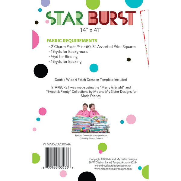 StarBurst Table Runner - Antler Quilt Design, LLC.