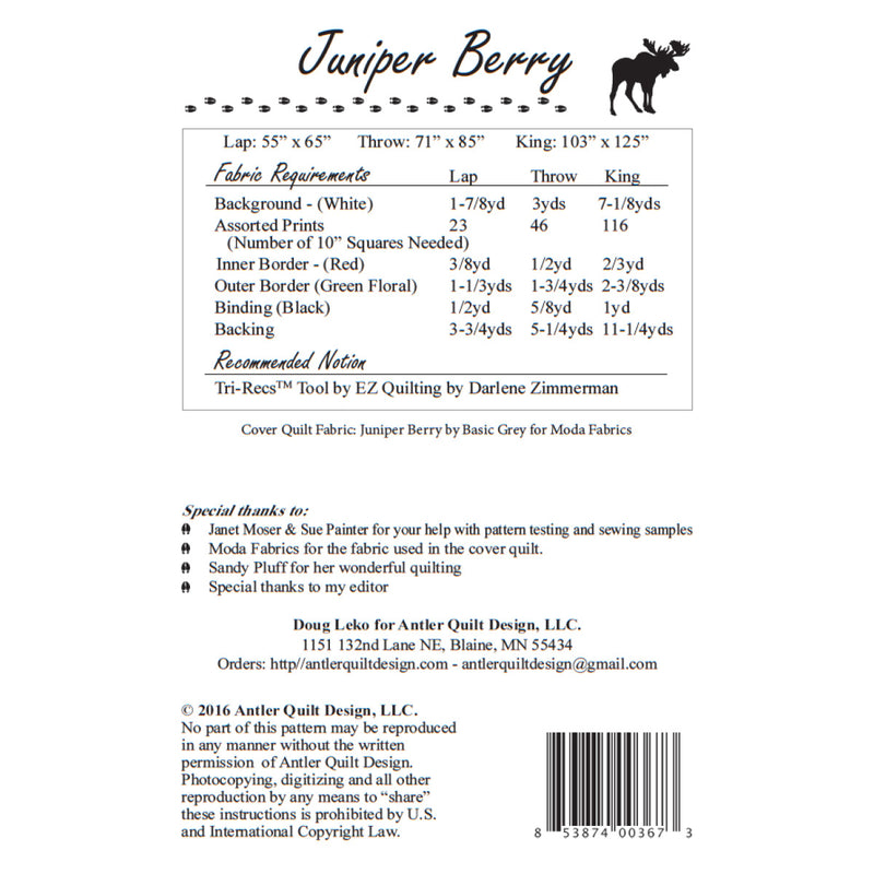 Juniper Berry - Antler Quilt Design, LLC.