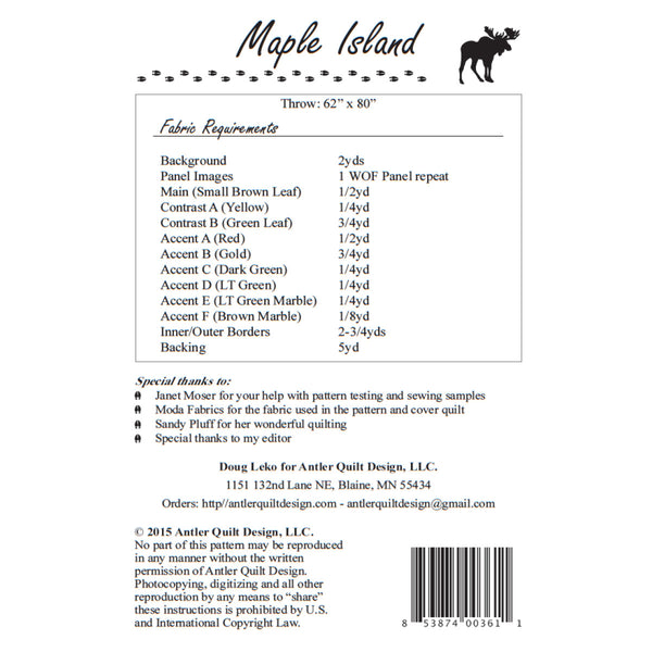 Maple Island - Antler Quilt Design, LLC.