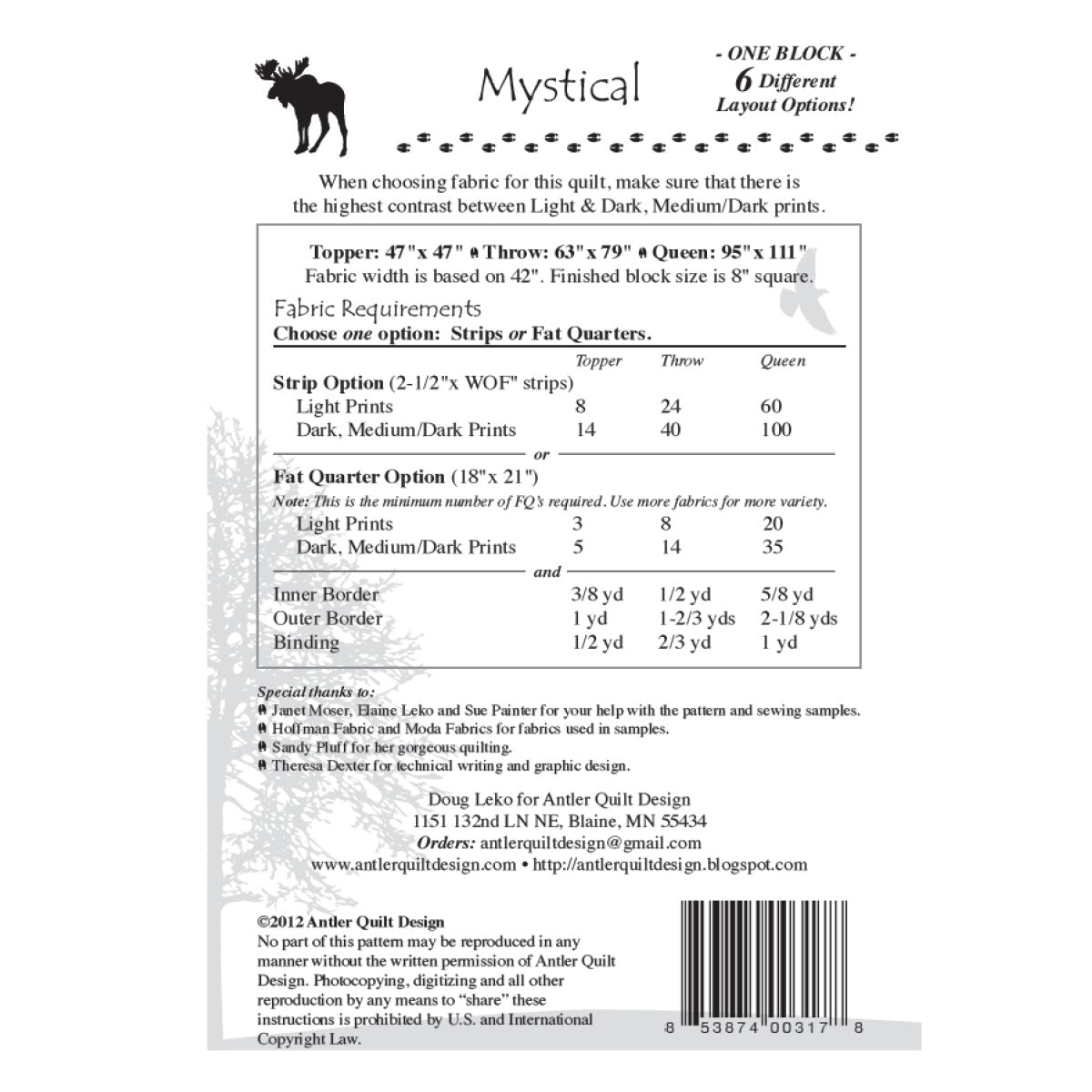 Mystical - Antler Quilt Design, LLC. Mystical - Antler Quilt Design, LLC.